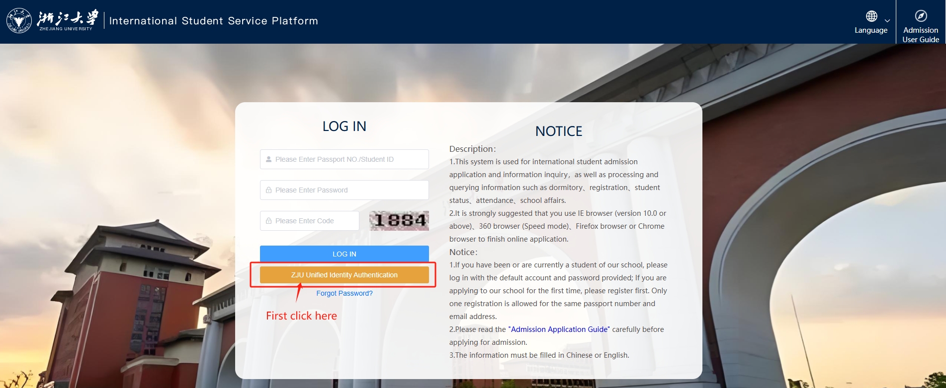 Notice for New International Students Registration 2025 Spring Semester（Non-degree Chinese ...